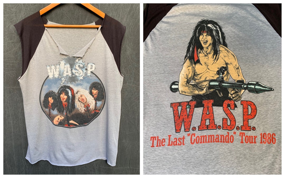 1986 W.A.S.P. Tour T-shirt 'the Last Commando Tour - Etsy