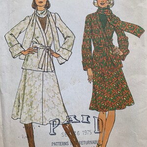 70s Simplicity 7222 Pattern Misses' Skirt in Two Lengths, Unlined ...