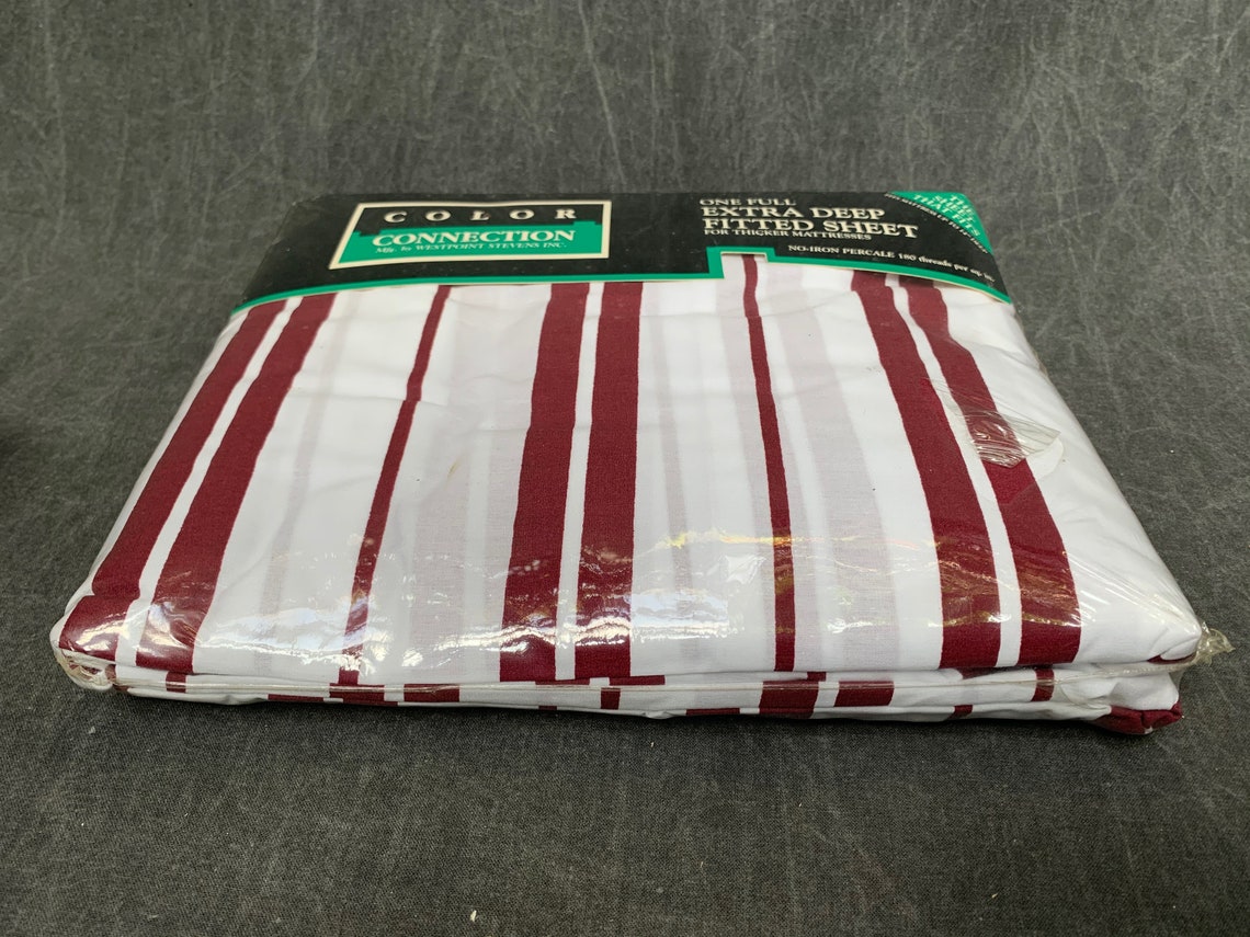 80s Westpoint Stevens Full Fitted Sheet With Extra Deep | Etsy