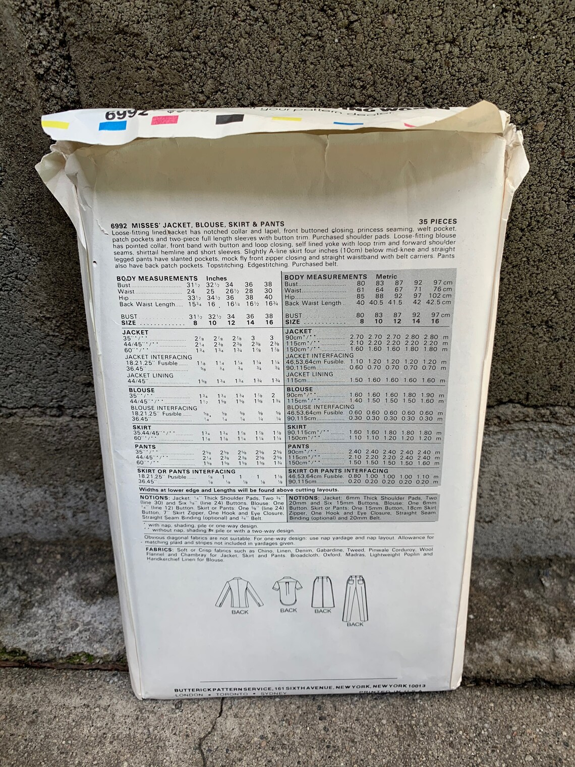 80s Butterick 6992 Pattern Rena Rowan of Jones New York - Etsy