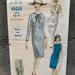 60s Vogue 6290 Pattern Misses' One Piece Dress 'easy to Make' // Size ...