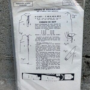 60s Marie Claire Patron 3-3371 French Paris Originals Pattern Misses ...