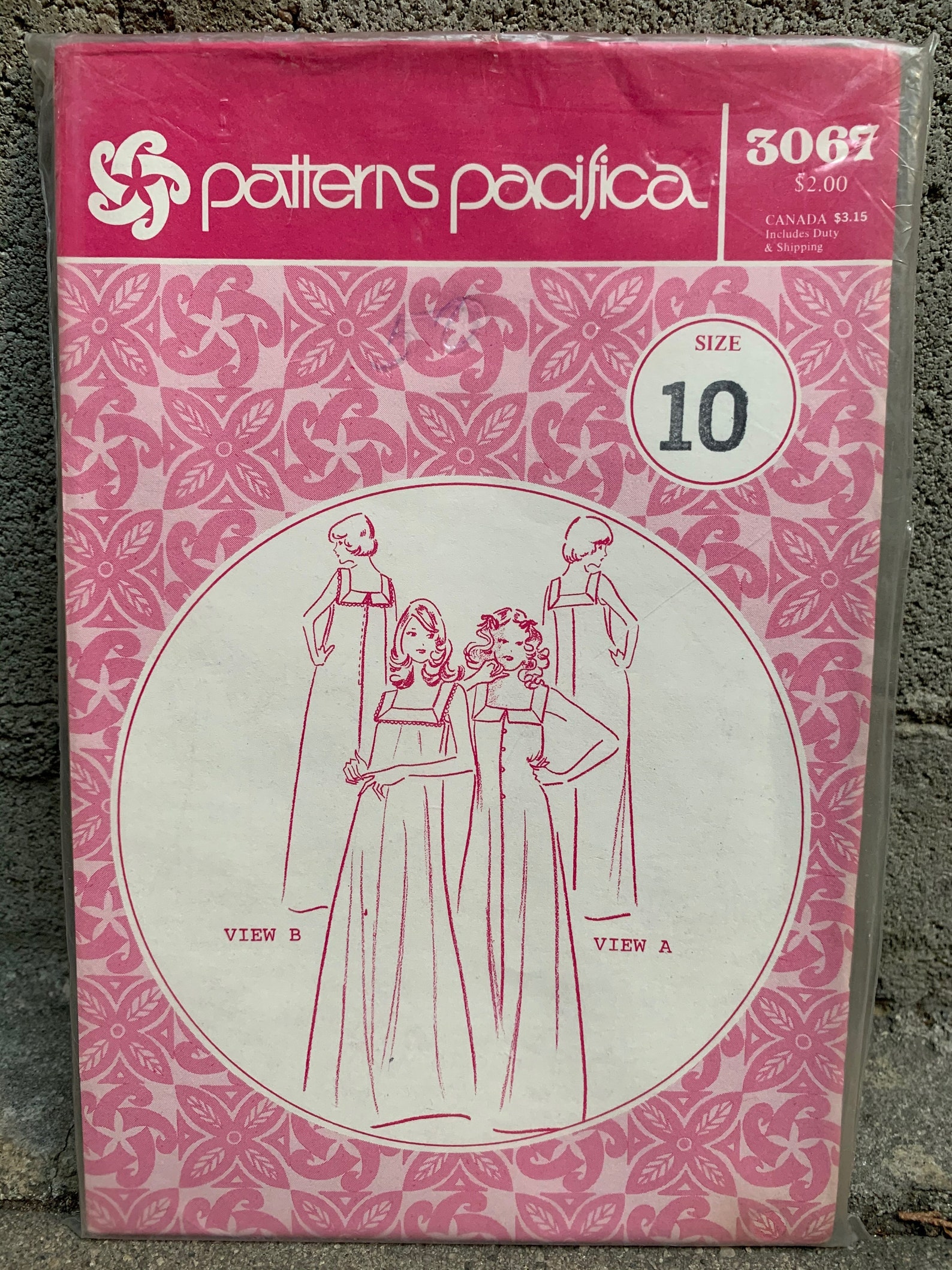 70s Patterns Pacifica 3067 Pattern Hawaiian Dress // Size 10 - Etsy