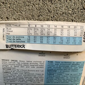 70s Butterick 6603 Pattern Misses' Dress Sundress Tank Dress // Sizes 6 ...