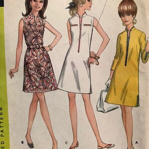 60s Mccall's 9615 Pattern Misses' Dress in Three Versions // Size 10 ...