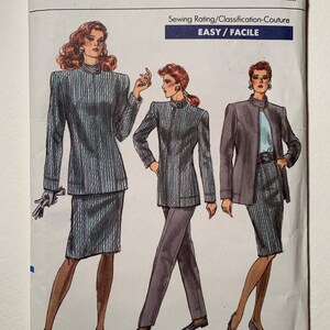 80s Vogue 7077 Pattern Vogue Misses' Jacket, Skirt and Pants // Size 8 ...
