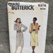 70s Butterick 6378 Pattern Misses’ Dress & Vest // Size 12 Bust 34 ...
