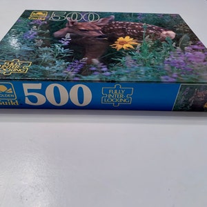 Vintage Fawn Puzzle, Golde Guild Puzzles, Baby Deer Jigsaw Puzzle ...