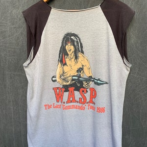 1986 W.A.S.P. Tour T-shirt 'the Last Commando Tour '86' World Tour Tshirt // Size Large - Etsy