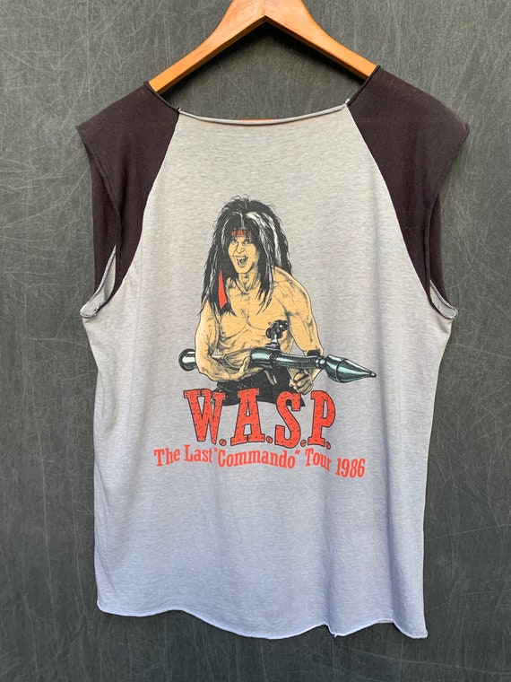 1986 W.A.S.P. Tour T-Shirt 'The Last Commando Tour '8… - Gem