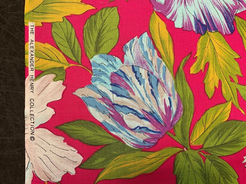 70s Cotton Fabric the Alexander Henry Collection Vibrant - Etsy
