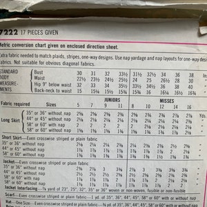 70s Simplicity 7222 Pattern Misses' Skirt in Two Lengths, Unlined ...