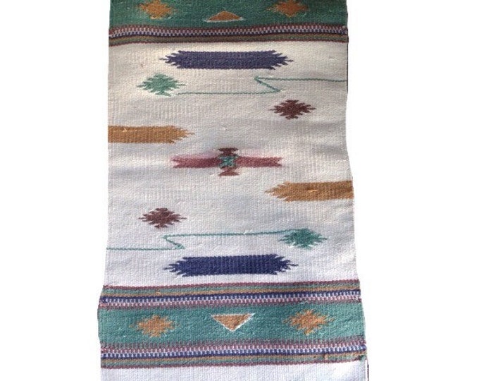 Vintage Native American Woven Rug / Runner Southwestern 1980s - Etsy