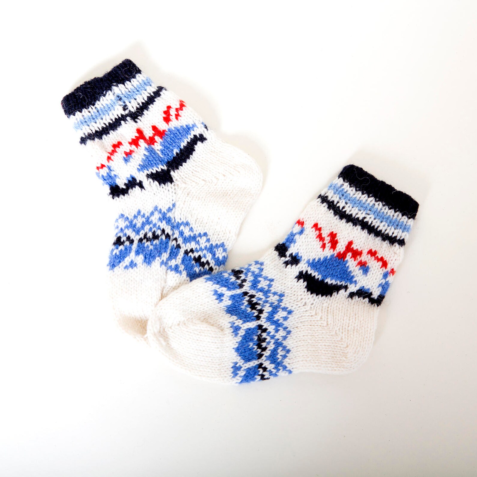 Blue Baby Socks, Blue White Socks, Baby Socks Gift, Gift for Parent ...