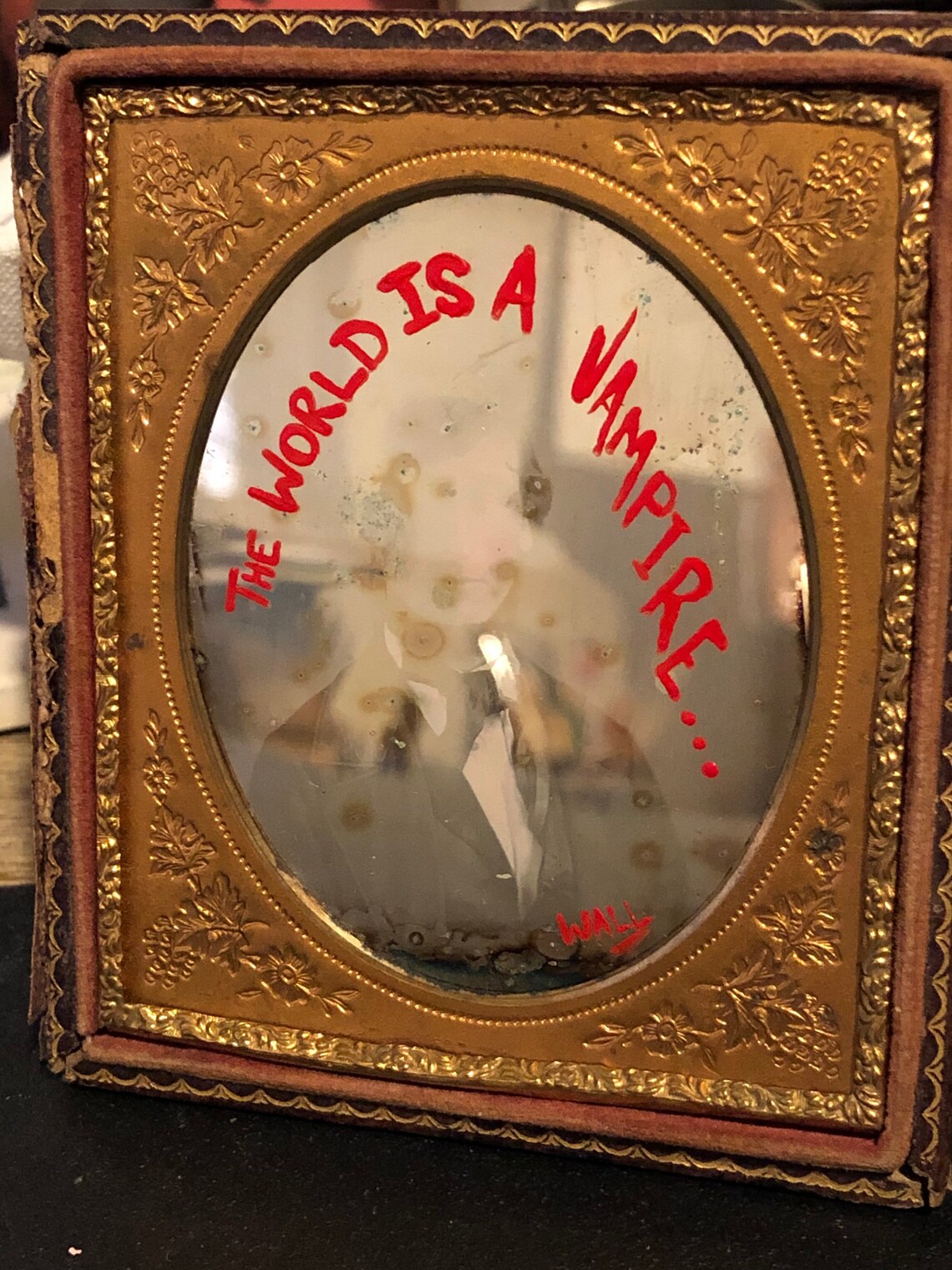 The World is A Vampire - Original Mixed Medium Art - Listed Artist ...