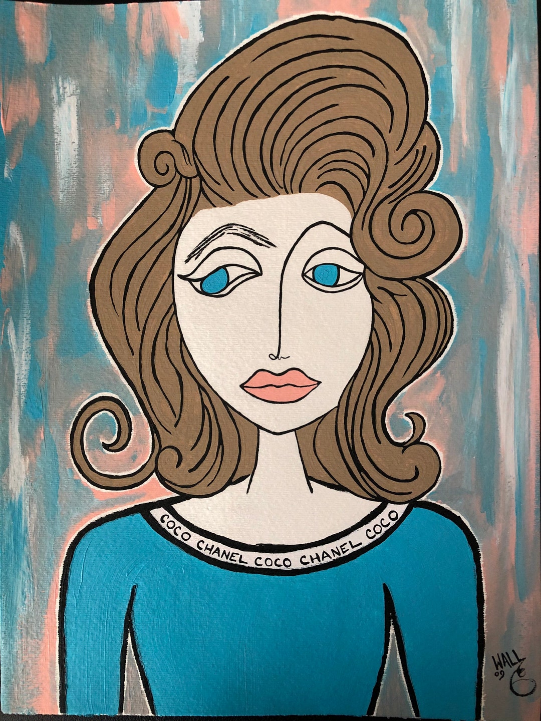 Uncertainty Principle in Chanel - ORIGINAL Acrylic Painting by Listed ...
