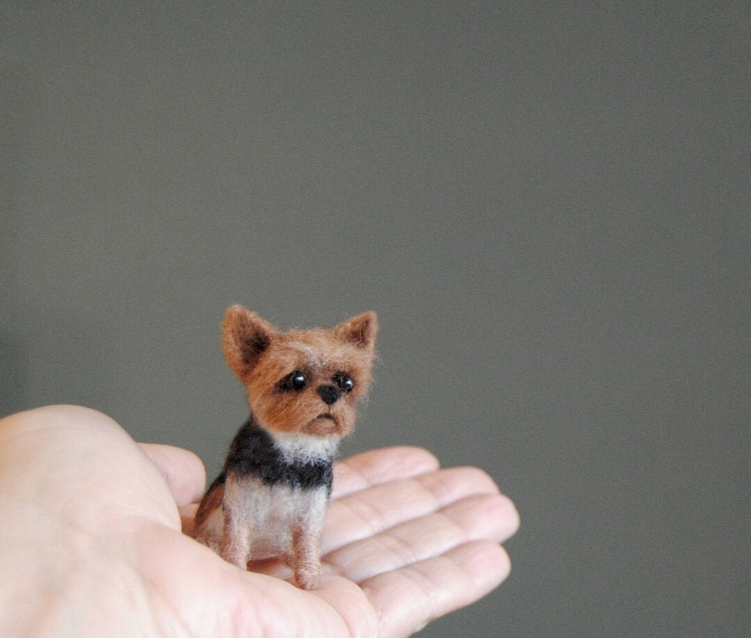 Custom Made Pet Portrait, SMALL SIZE, Personalized Felt Miniature Dog ...