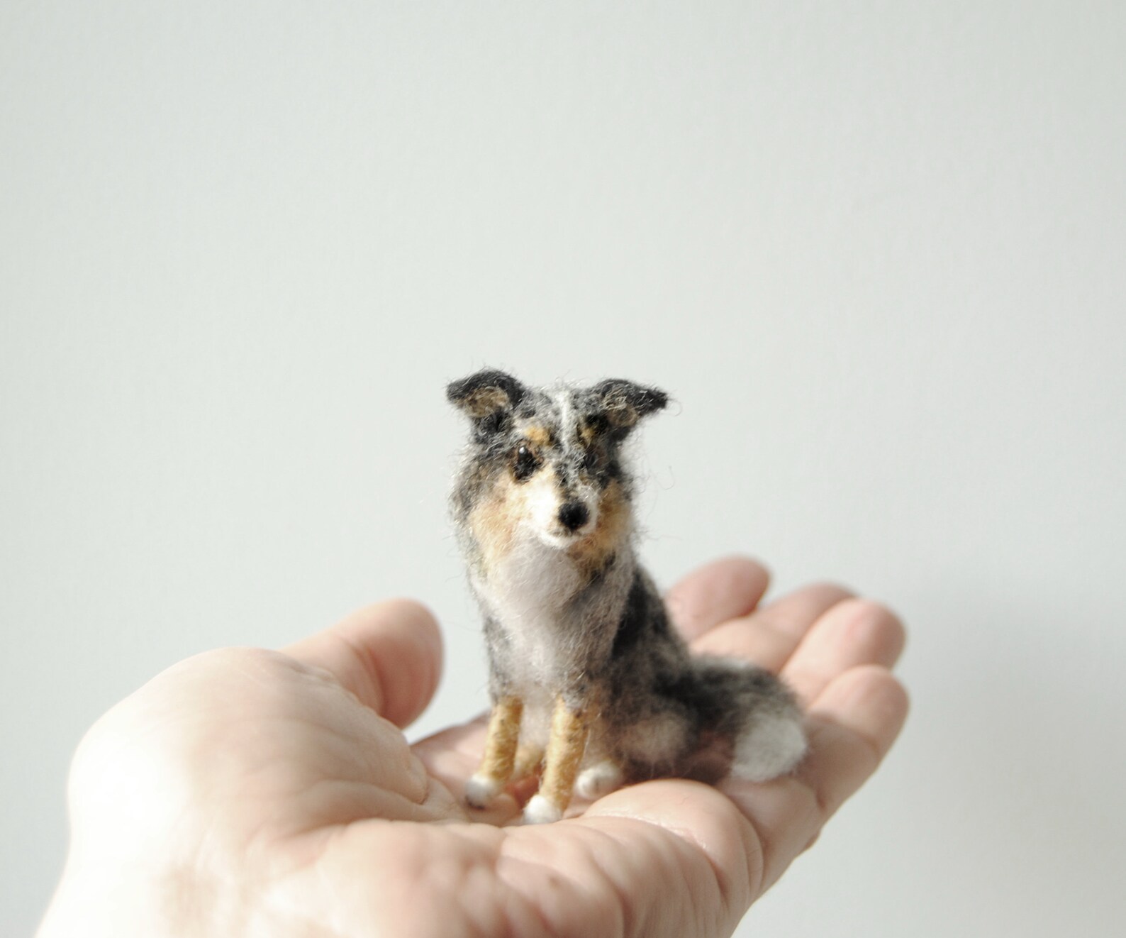 Custom Made Pet Portrait, SMALL SIZE, Needle Felted Miniature Dog ...