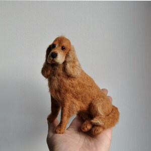 Custom Made Felt Dog, Handmade Pet Portrait, English Cocker Spaniel ...