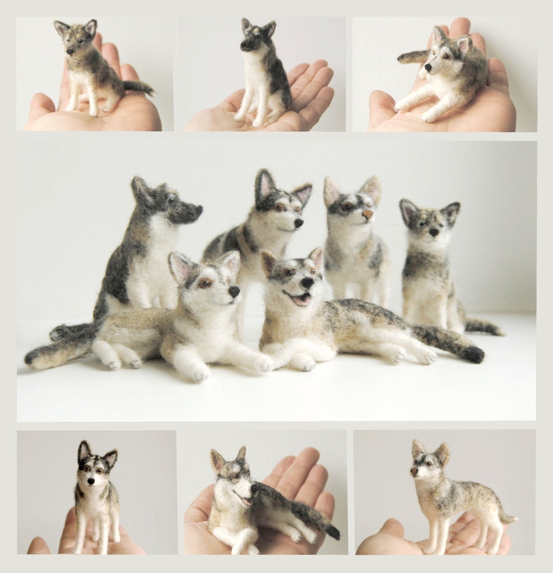 Custom Made Pet Portrait, SMALL SIZE, Needle Felted Miniature Dog - Etsy