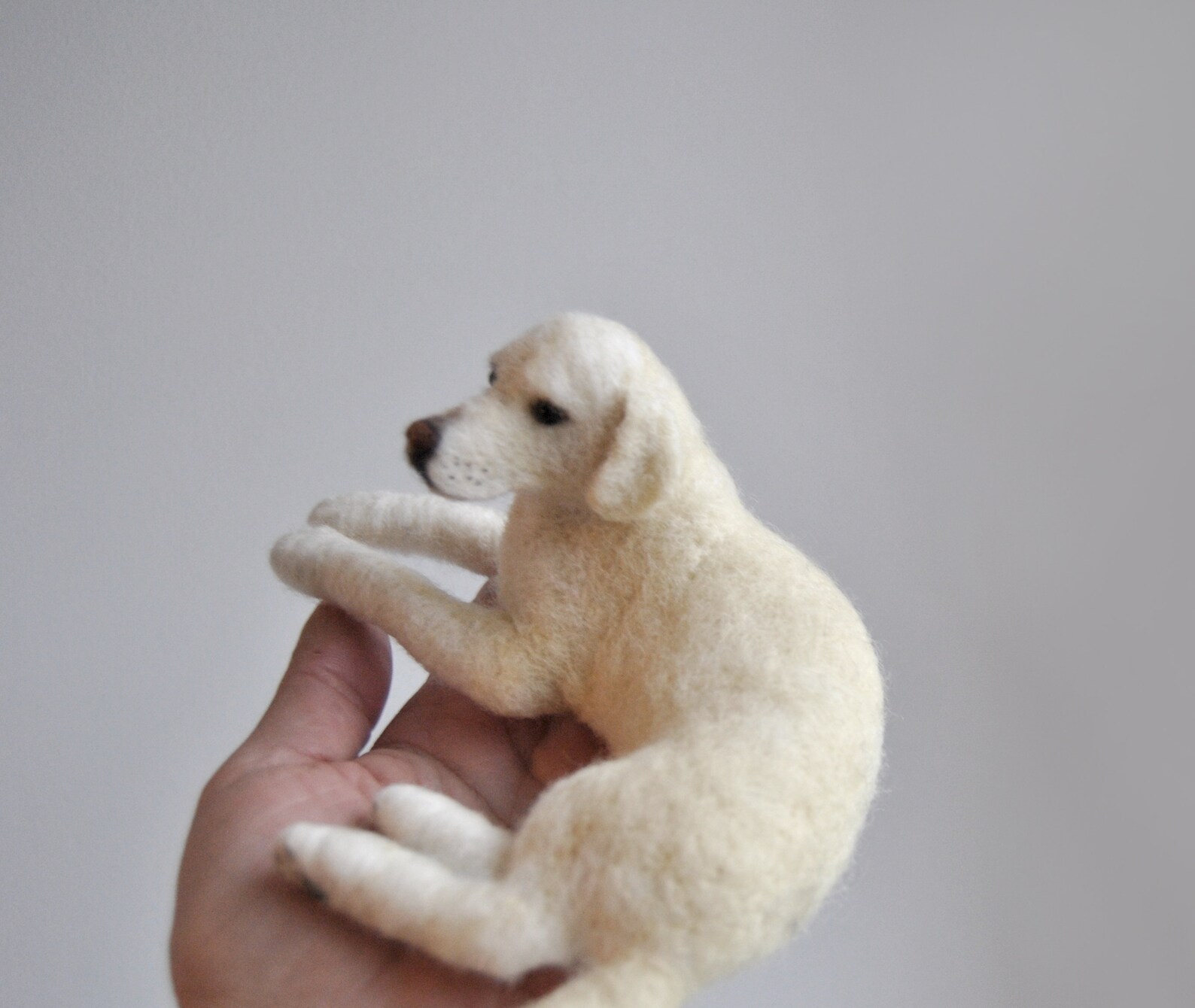 Needle Felted Dog Custom Made Dog Portrait Labrador | Etsy