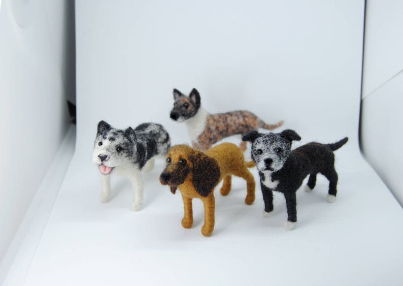 Custom Made Pet Portrait SMALL SIZE Needle Felted Miniature - Etsy