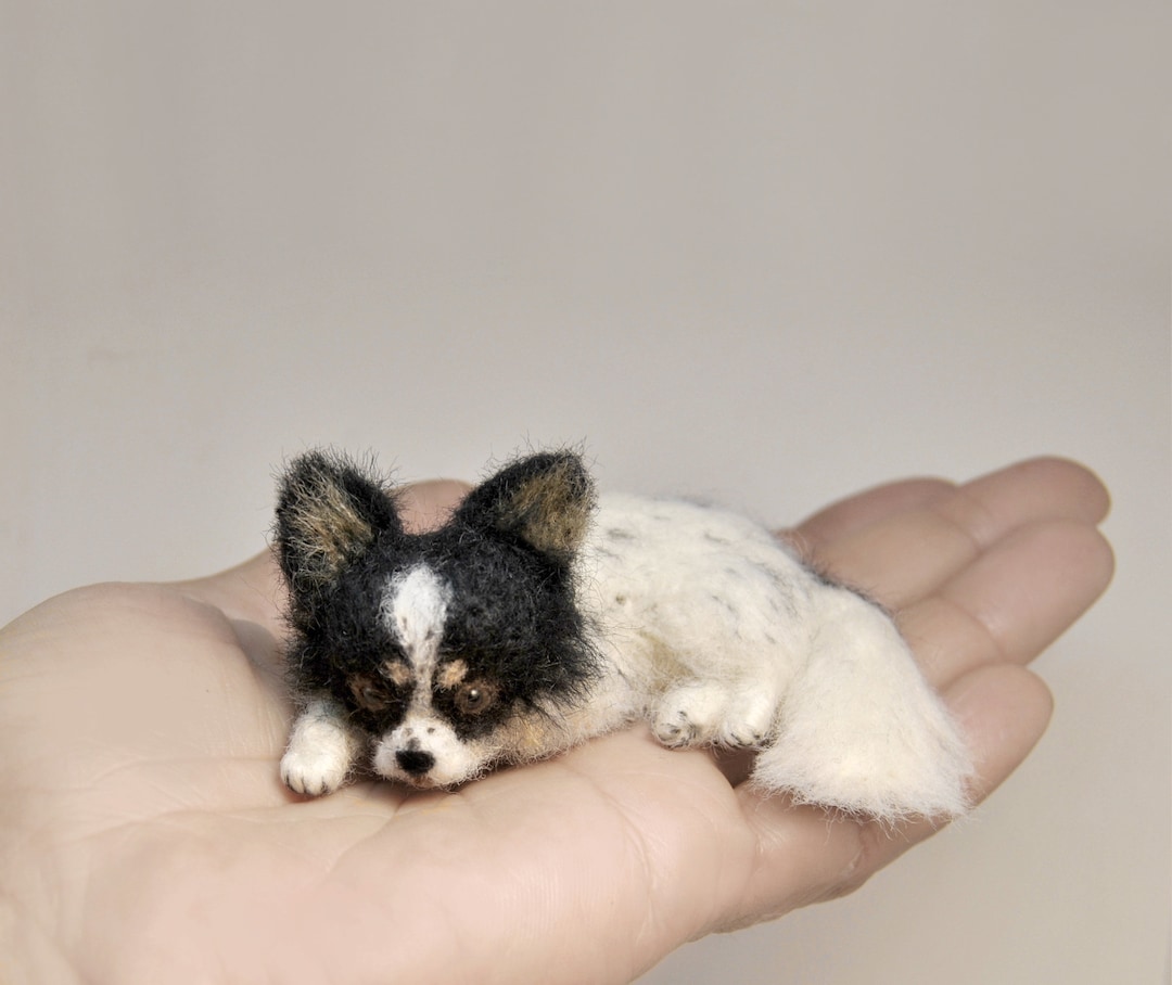 Custom Made Dog Portrait, SMALL SIZE, Needle Felted Miniature Dog ...