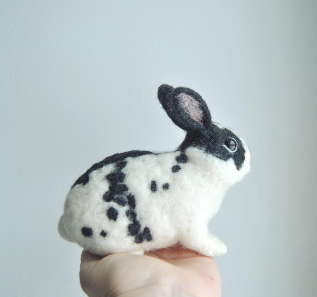 Custom Made Rabbit, Needle Felted Rabbit, Handmade Lifelike Felt Rabbit ...