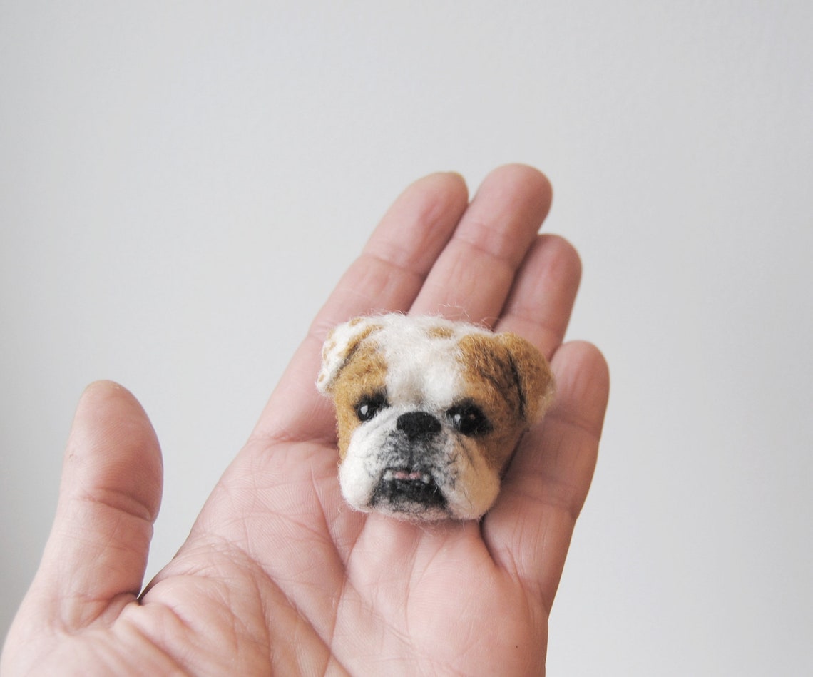 Custom Made Pet Pin, Personalized Pet Lover Gift, Felted Dog or Cat ...