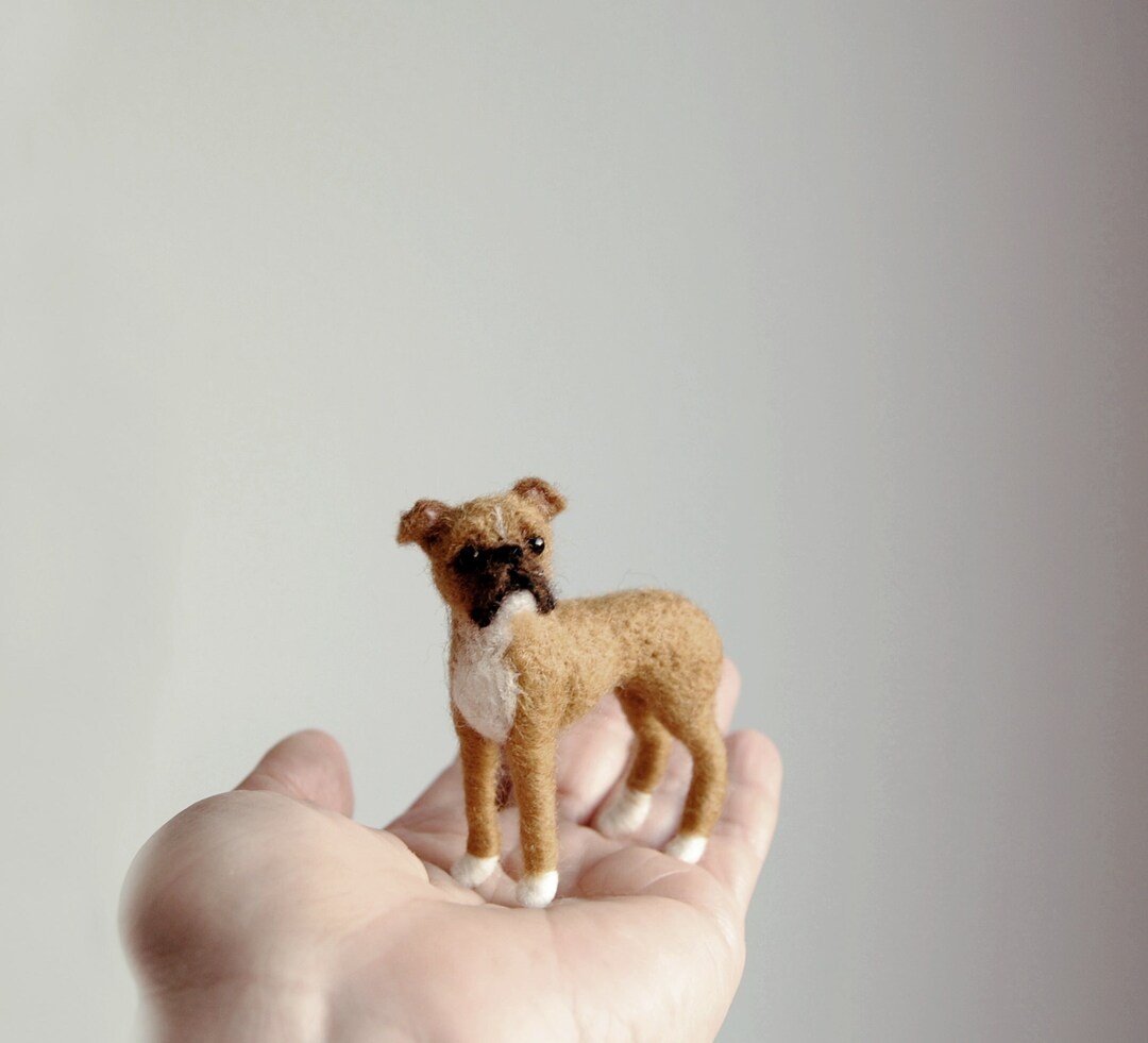 Custom Made Pet Portrait, SMALL SIZE, Personalized Felt Miniature Dog ...
