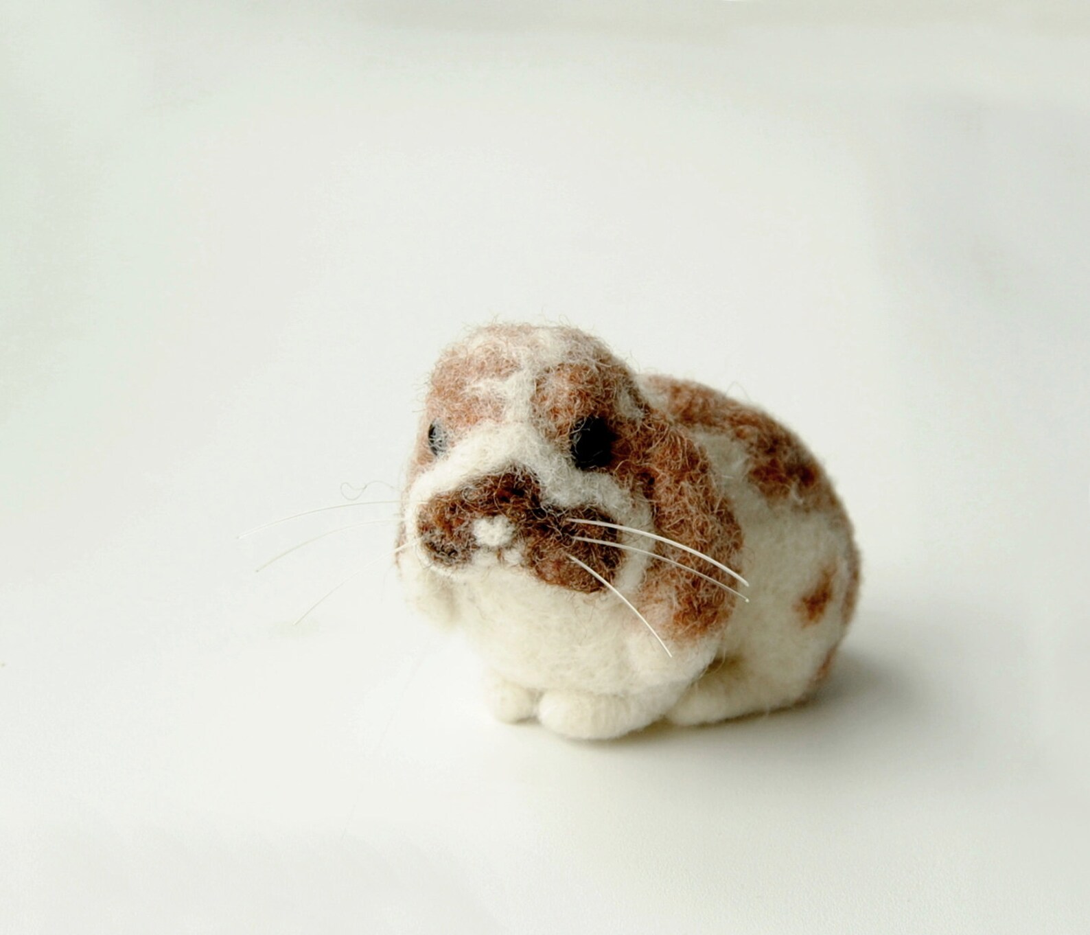 Needle Felted Rabbit Lifelike Felt Rabbit Miniature: Will Be | Etsy