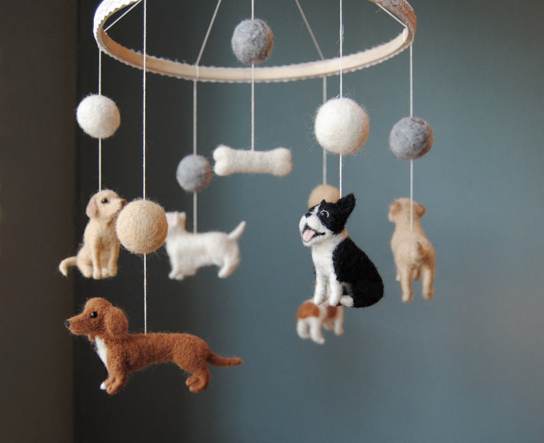 Baby Mobile With 3 Miniature Custom Made Pets Custom Made - Etsy