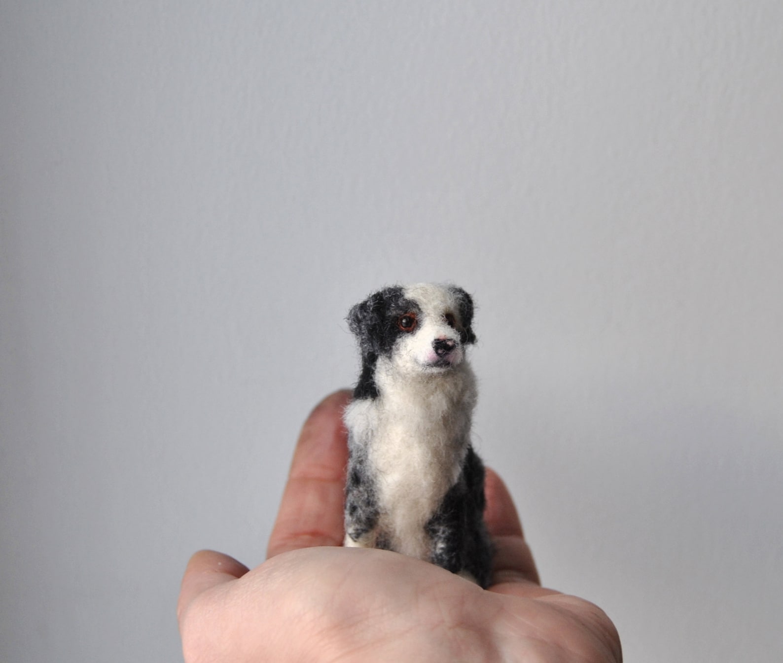 Custom Made Pet Portrait, SMALL SIZE, Needle Felted Miniature Dog ...