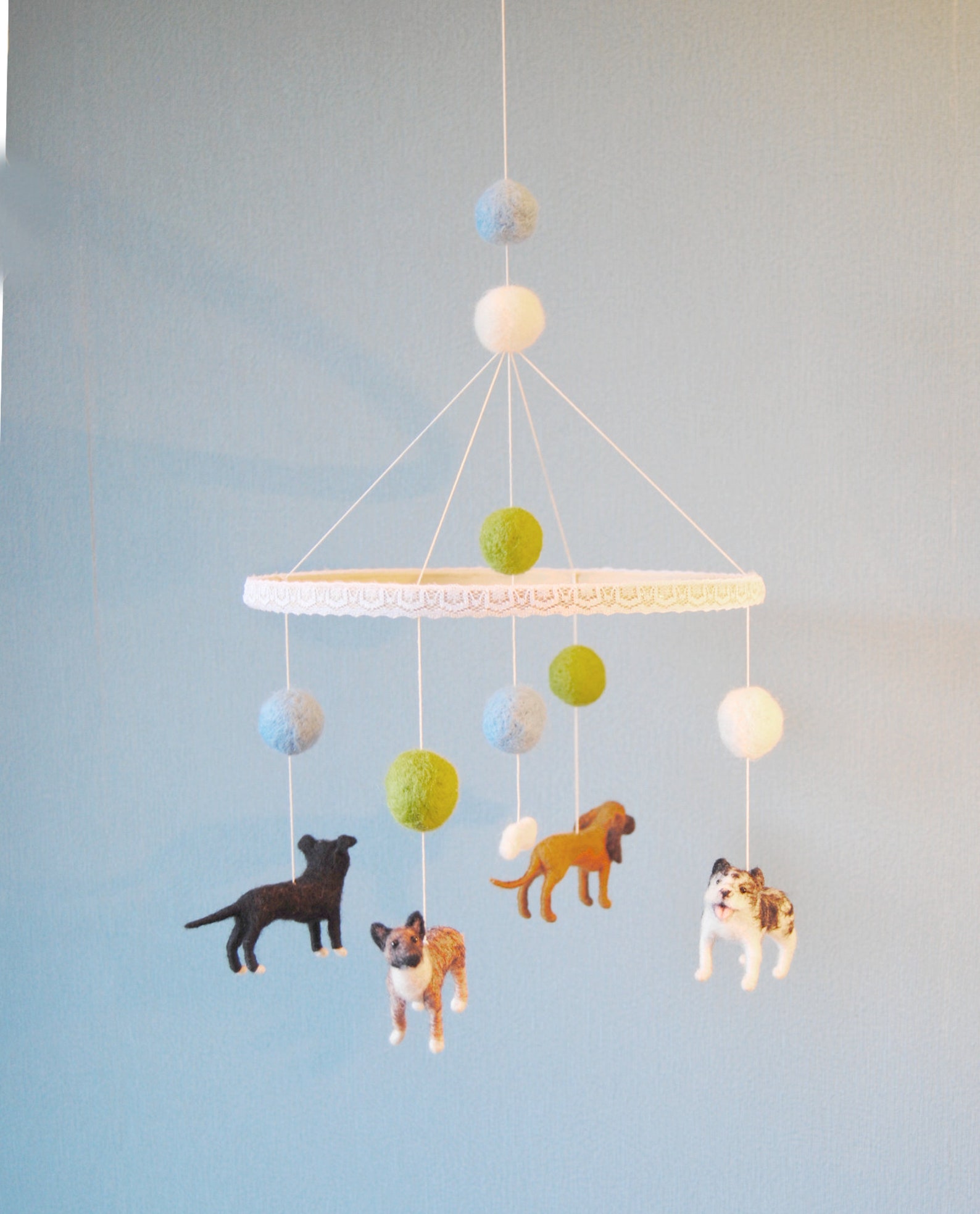 Baby Mobile With 3 Miniature Custom Made Pets Custom Made | Etsy