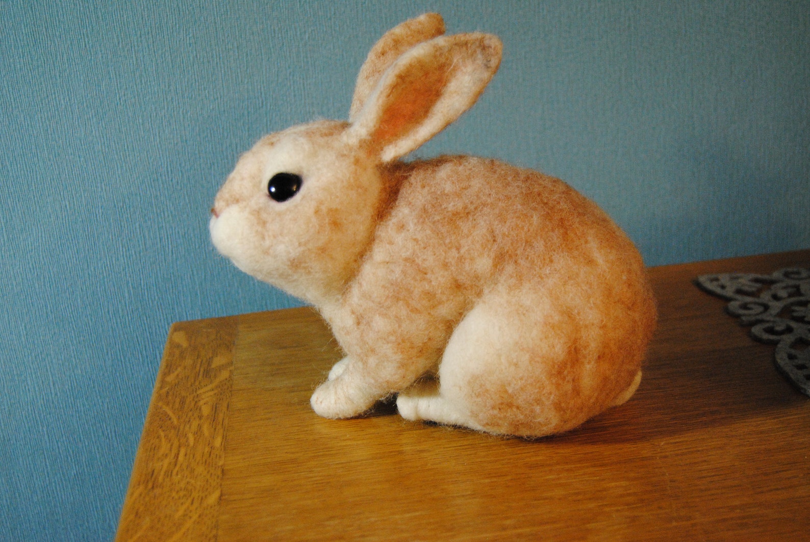 Needle Felted Rabbit Custom Made Handmade Bunny Lop Eared | Etsy