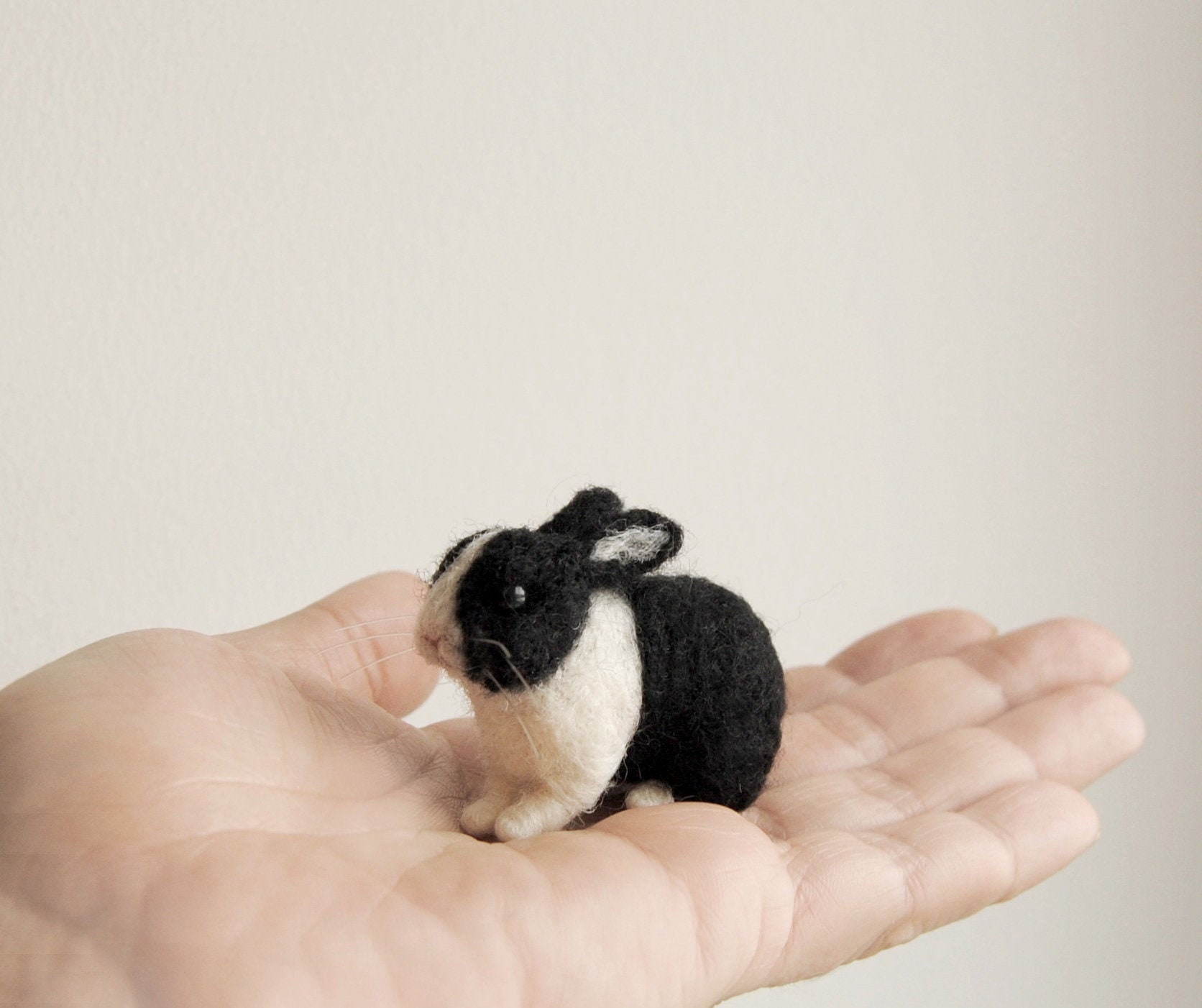 Needle Felted Rabbit Lifelike Felt Rabbit Miniature Will Be - Etsy