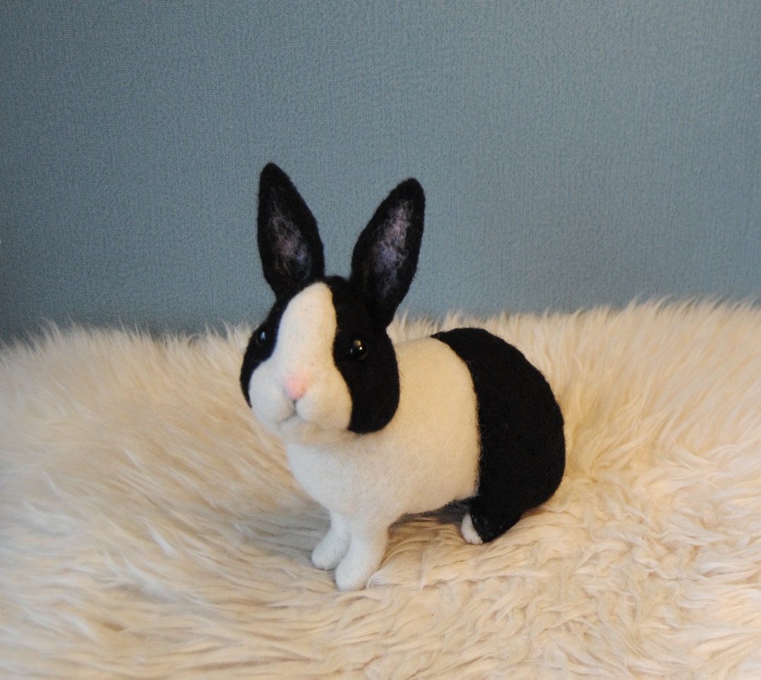 Custom Made Rabbit Portrait, Needle Felted Bunny, Handmade Animal ...