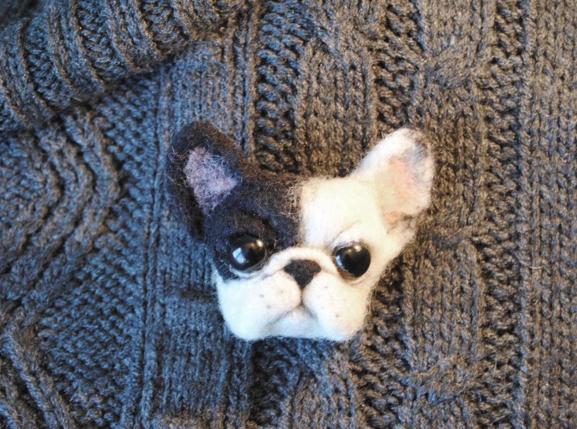 Custom Made Pet Pin Personalized Pet Lover Gift Felted Dog | Etsy