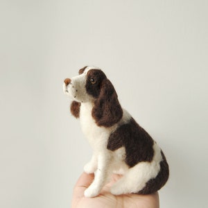Custom Made Felt Dog, Handmade Pet Portrait, English Cocker Spaniel ...