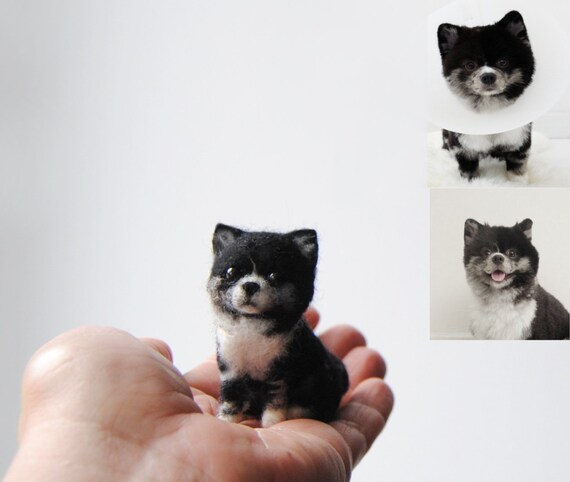 Custom Made Pet Portrait SMALL SIZE Needle Felted Miniature | Etsy