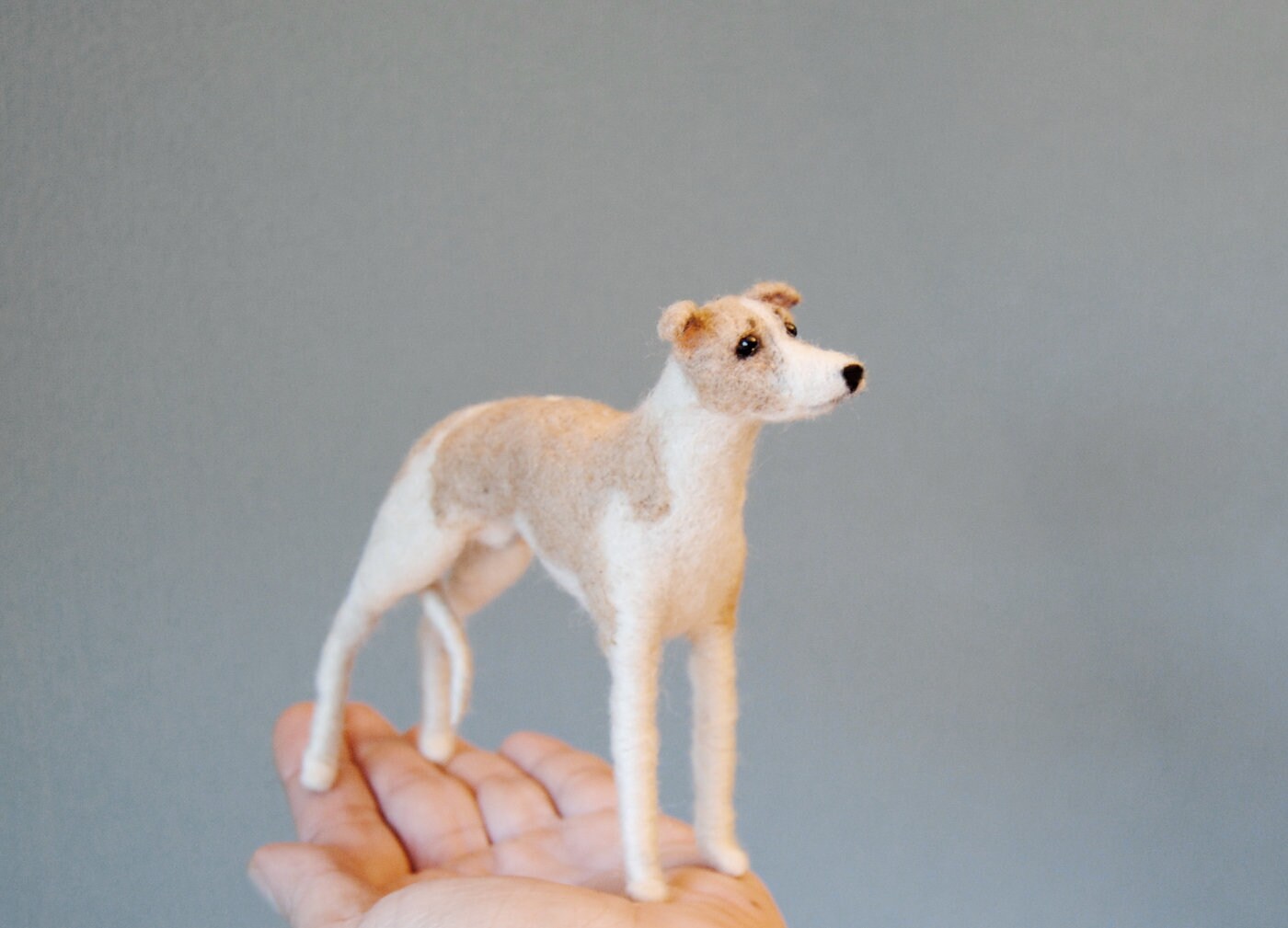 Custom Needle Felted Greyhound Handmade Dog Sculpture Needle | Etsy