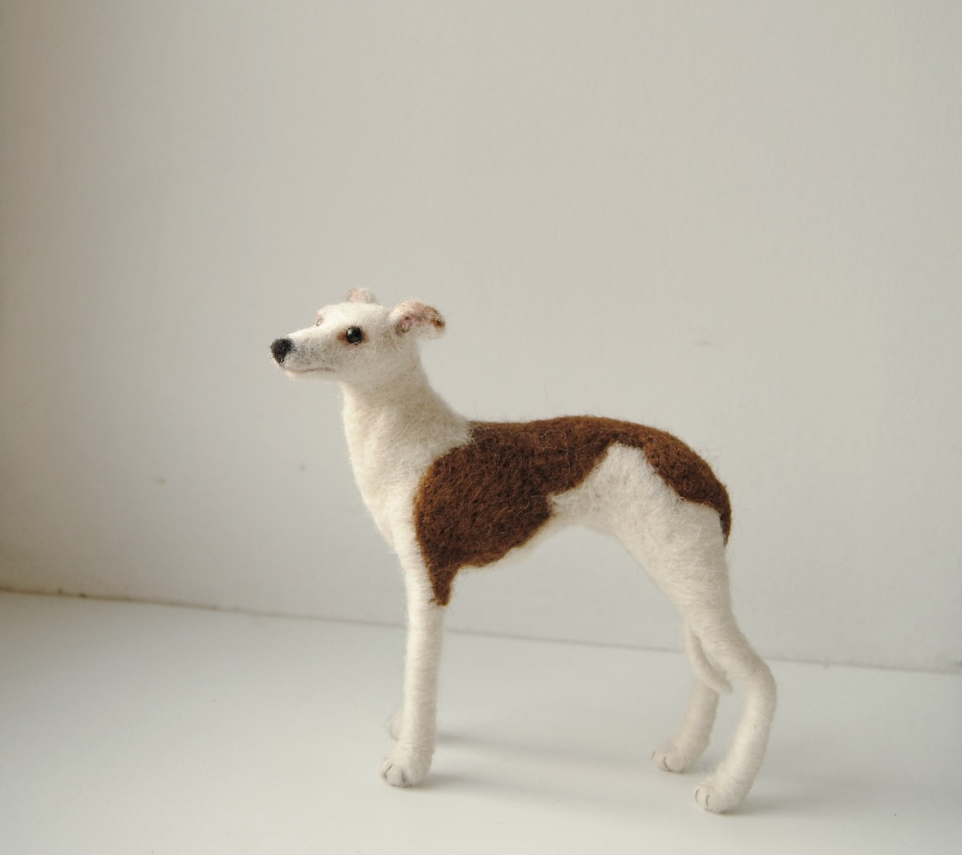 Custom Needle Felted Greyhound, Handmade Dog Sculpture, Needle Felted ...