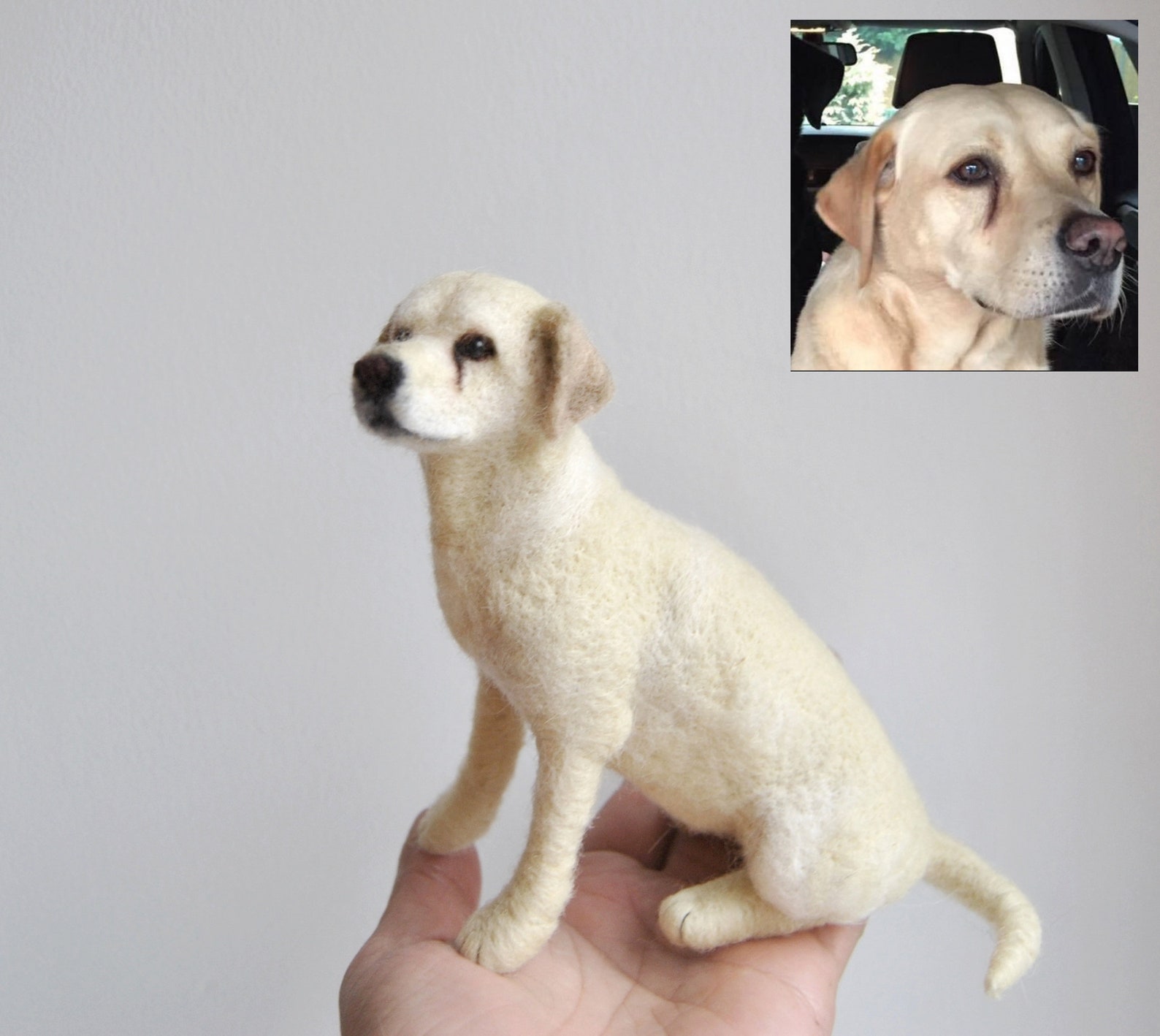 Needle Felted Dog Custom Made Dog Portrait Labrador - Etsy