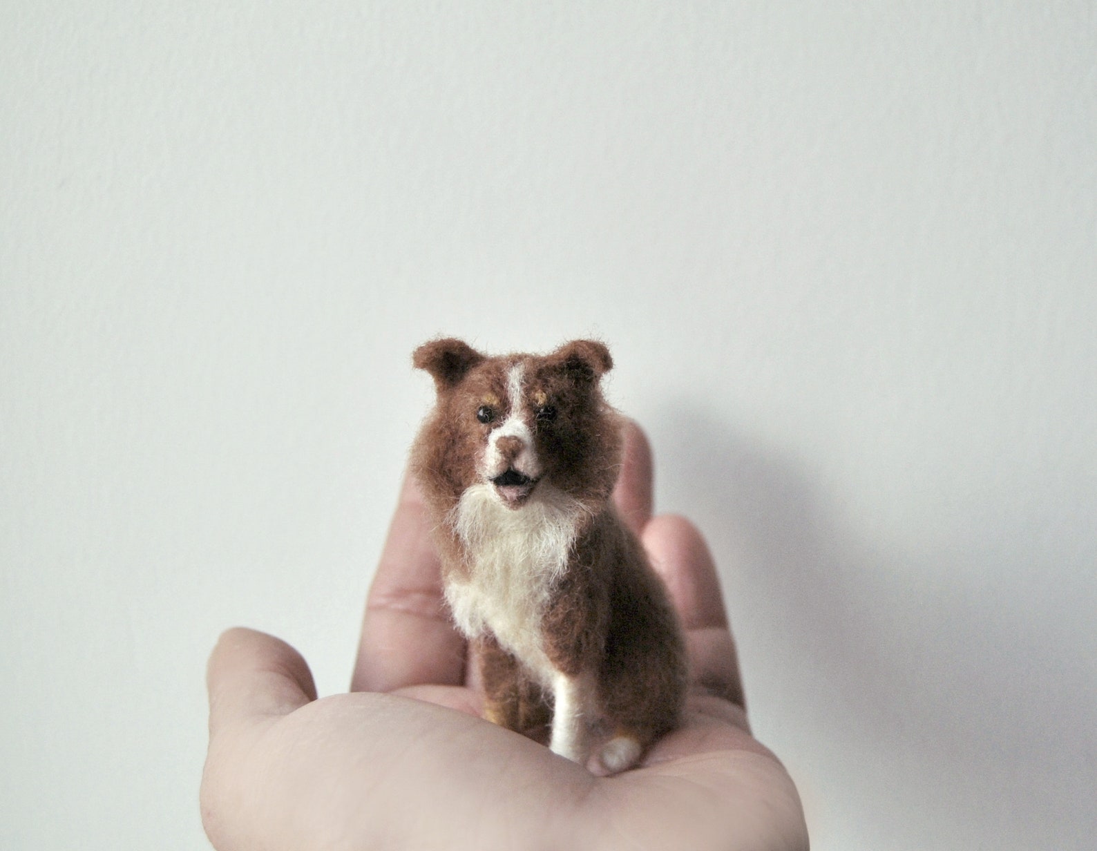 Custom Made Pet Portrait, SMALL SIZE, Needle Felted Miniature Dog ...