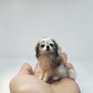 Custom Made Dog Portrait, SMALL SIZE, Needle Felted Miniature Dog ...