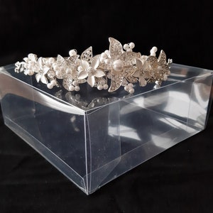 Tiara Box, Transparent Plastic, Comes Flat Packed, Headdress Display ...