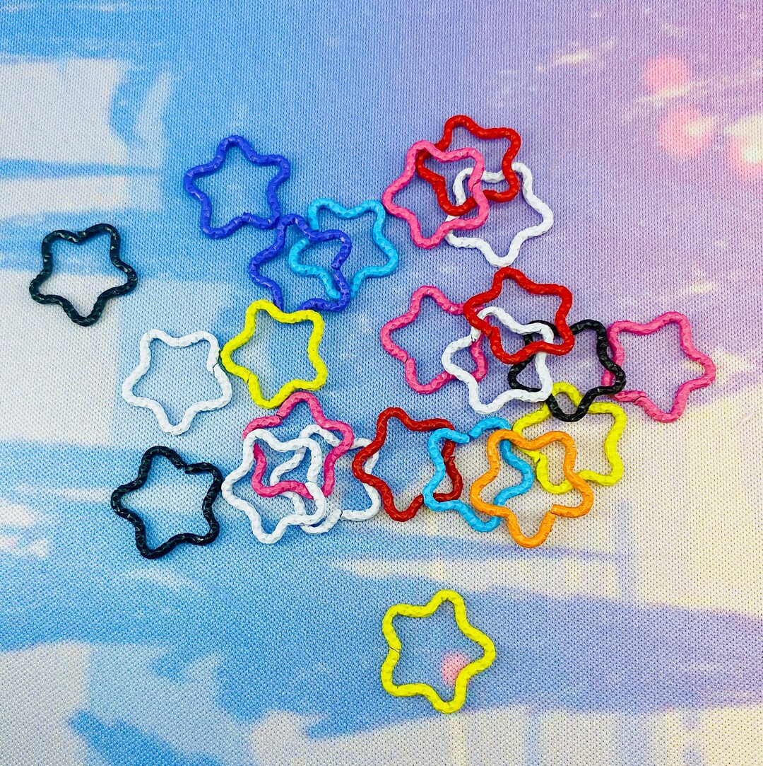 Pack of 25 Star Shaped Open Jump Rings - Etsy
