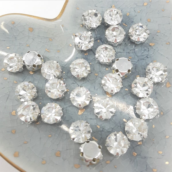 Sew on Rhinestones in Setting - Etsy