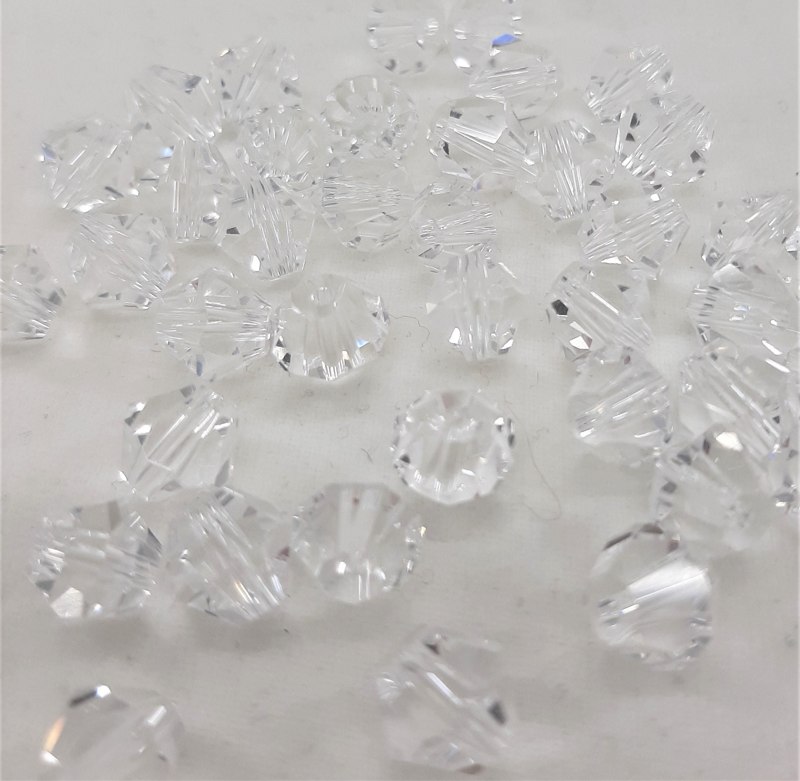 Wholesale large packs quality glass clear crystal bicones 4mm | Etsy