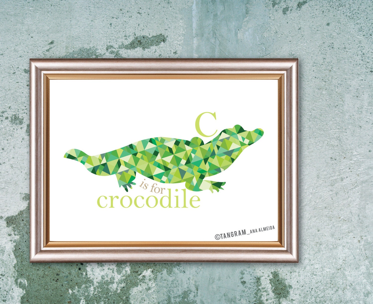 Crocodile Poster. Baby Poster. Baby Nursery Wall Art. | Etsy